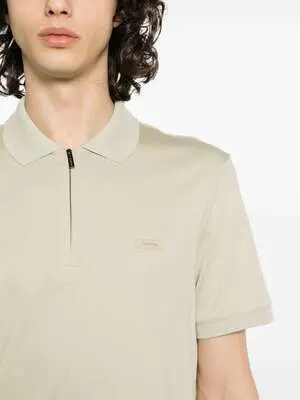 Calvin Klein Logo-patch Cotton Polo Shirt