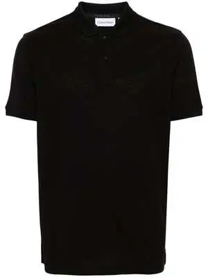 Calvin Klein Logo-patch Cotton Polo Shirt