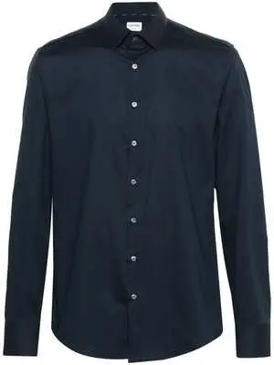 Calvin Klein Monogram-embroidered Cotton Shirt
