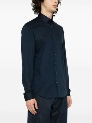 Calvin Klein Monogram-embroidered Cotton Shirt
