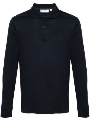 Calvin Klein Logo-patch Cotton Polo Shirt