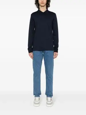 Calvin Klein Logo-patch Cotton Polo Shirt