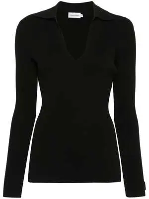 Calvin Klein Fine-ribbed Jumper - Black