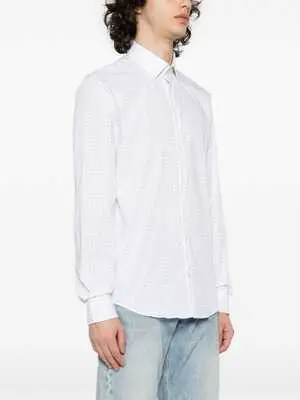 Calvin Klein Geometric-print Cotton Shirt