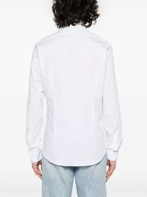 Calvin Klein Geometric-print Cotton Shirt