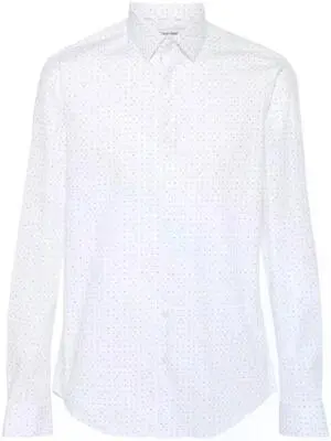 CALVIN KLEIN Geometric-print Cotton Shirt