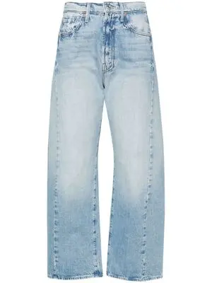 MOTHER Half Pipe High-rise Wide-leg Jeans - Blue