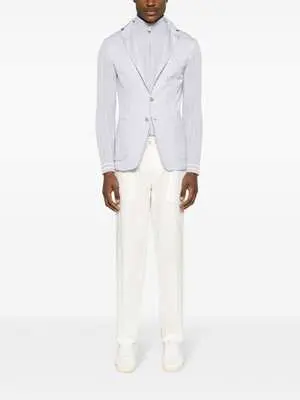 Eleventy Mélange-effect Panelled Blazer
