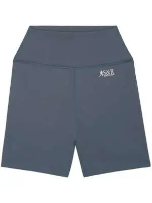 SPORTY & RICH Action Logo Biker Shorts