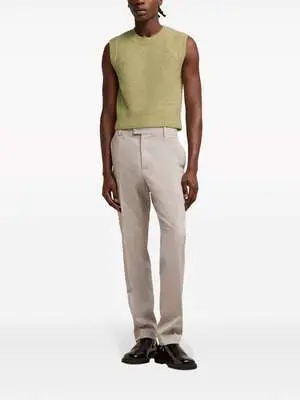 AMI Paris Logo-embroidered Knitted Vest