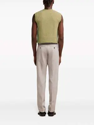 AMI Paris Logo-embroidered Knitted Vest