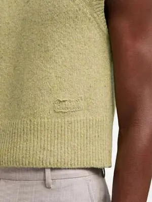 AMI Paris Logo-embroidered Knitted Vest