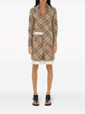 Burberry Check-pattern Cotton Shirt - Neutrals