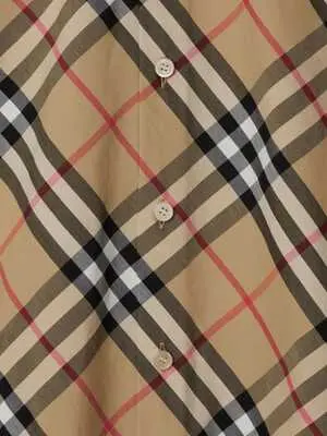 Burberry Check-pattern Cotton Shirt - Neutrals