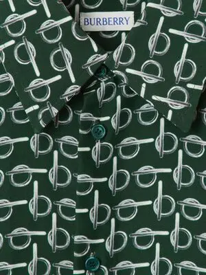 Burberry Silk Shirt - Green