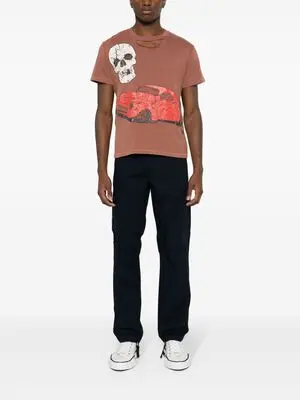 ERL Skull-print Cotton T-shirt