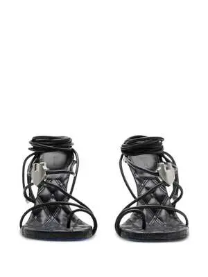 Burberry Ivy Shield Leather Sandals