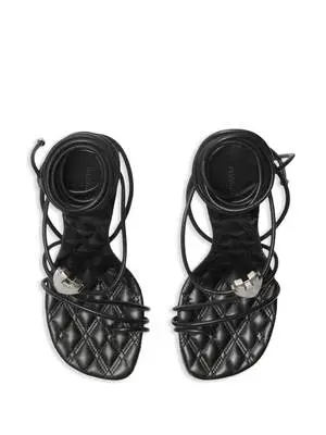 Burberry Ivy Shield Leather Sandals