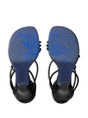 Burberry Ivy Shield Leather Sandals