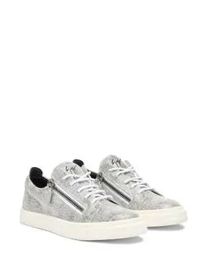 GIUSEPPE ZANOTTI Gail Leather Low-top Sneakers - Black