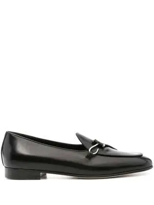 EDHEN MILANO Comporta Leather Loafers - Black