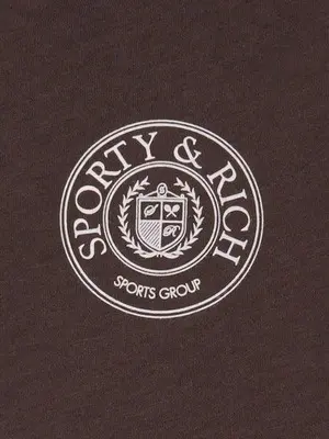 SPORTY & RICH Connecticut Logo-print Cotton T-shirt