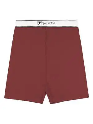 SPORTY & RICH Runner Script Bike Shorts