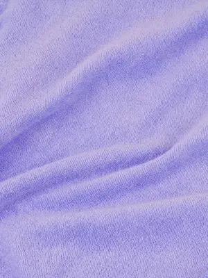 SPORTY & RICH Script Cotton Velour Track Jacket
