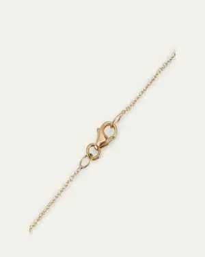JENNIFER MEYER 18k Yellow Mini Heart Turquoise Bracelet