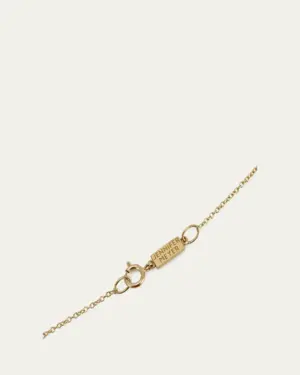 JENNIFER MEYER 18k Mini Hamsa Necklace With Diamond