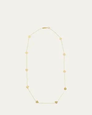 JENNIFER MEYER 18k Yellow Heart Station Necklace - Gold