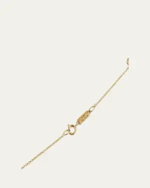 JENNIFER MEYER 18k Yellow Heart Station Necklace