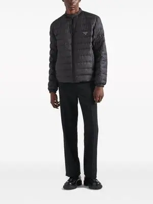 Prada Triangle-logo Quilted Down Jacket