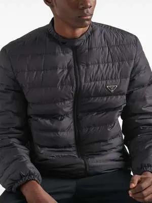 Prada Triangle-logo Quilted Down Jacket