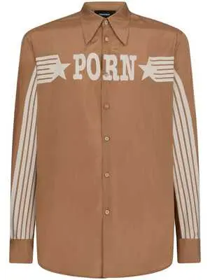 Dsquared2 Graphic-print Silk Shirt