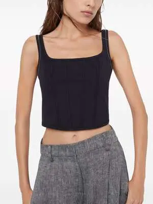 Brunello Cucinelli Cropped Tank Top