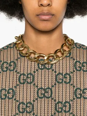 Gucci Gg-jacquard Wool Dress