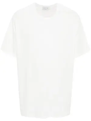 Yohji Yamamoto Crew-neck Cotton T-shirt - White