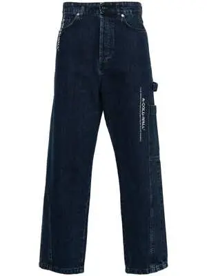 A-COLD-WALL* Logo-printed Wide-leg Jeans
