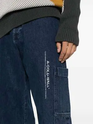 A-COLD-WALL* Logo-printed Wide-leg Jeans