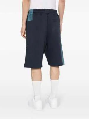 A-COLD-WALL* Strand Colour-block Cotton Track Shorts - Blue