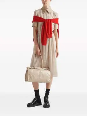 Prada Bonnie Large Tote Bag - Neutrals