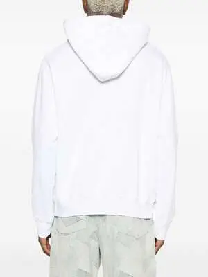 Dsquared2 Logo Print Cotton Hoodie - White