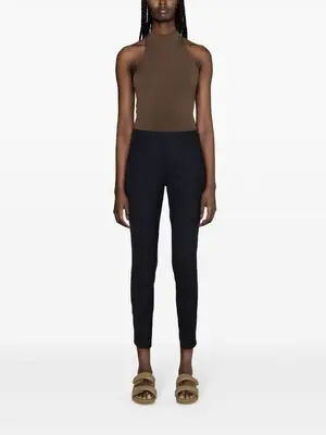 Fabiana Filippi Tapered Merino-blend Trousers - Blue