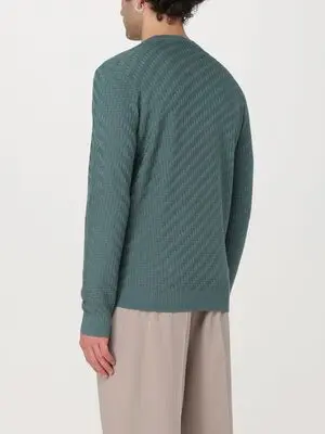 Emporio Armani Textured Crew Neck Pullover - Green