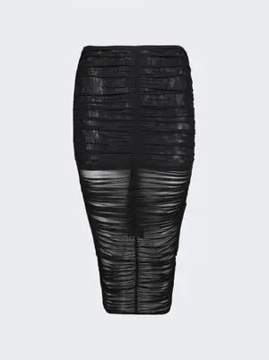 MUGLER Draped Skirt - Black