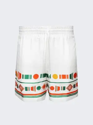 Casablanca Printed Silk Shorts
