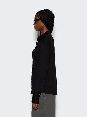 DION LEE Studded Placket Shirt