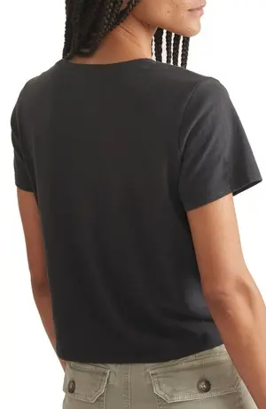 Marine Layer Striped Crop T-shirt