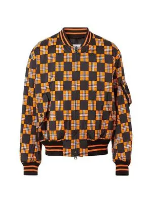 Burberry Checkerboard Bomber Jacket